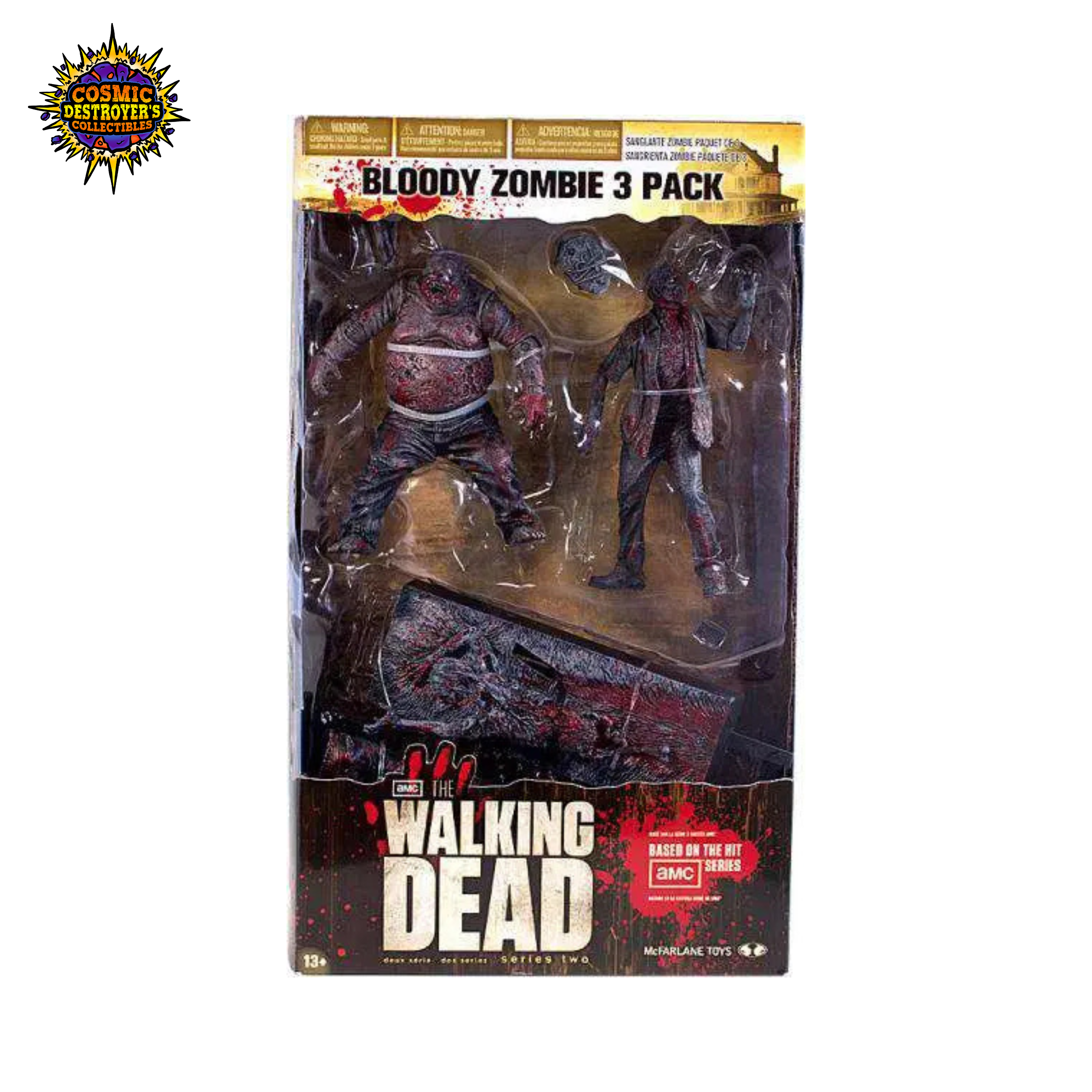 McFarlane Toys - The Walking Dead - Series 2 - Bloody Zombie 3-Pack ...