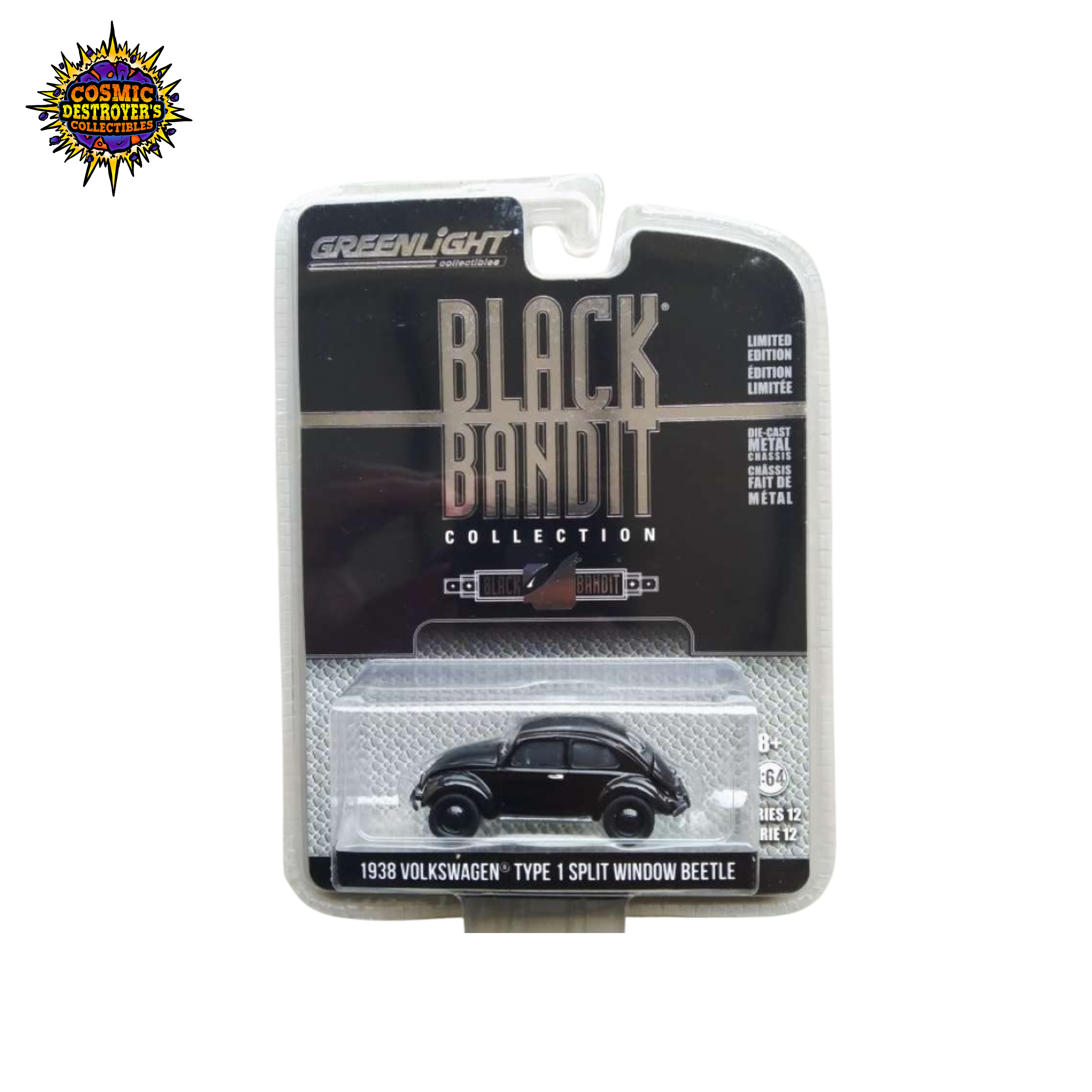 Greenlight - Black Bandit - 1938 Volkswagen Type 1 Split Window Beetle ...