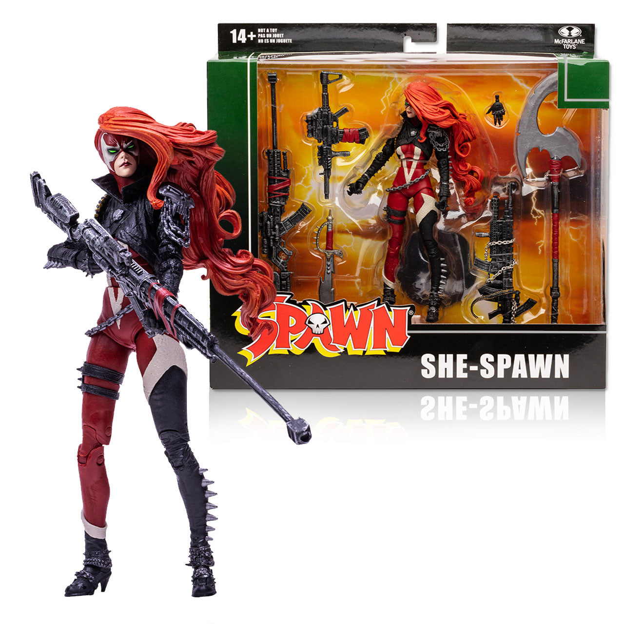 McFarlane - Spawn - She-Spawn Deluxe - 7in figure (OPEN BOX) – Cosmic ...