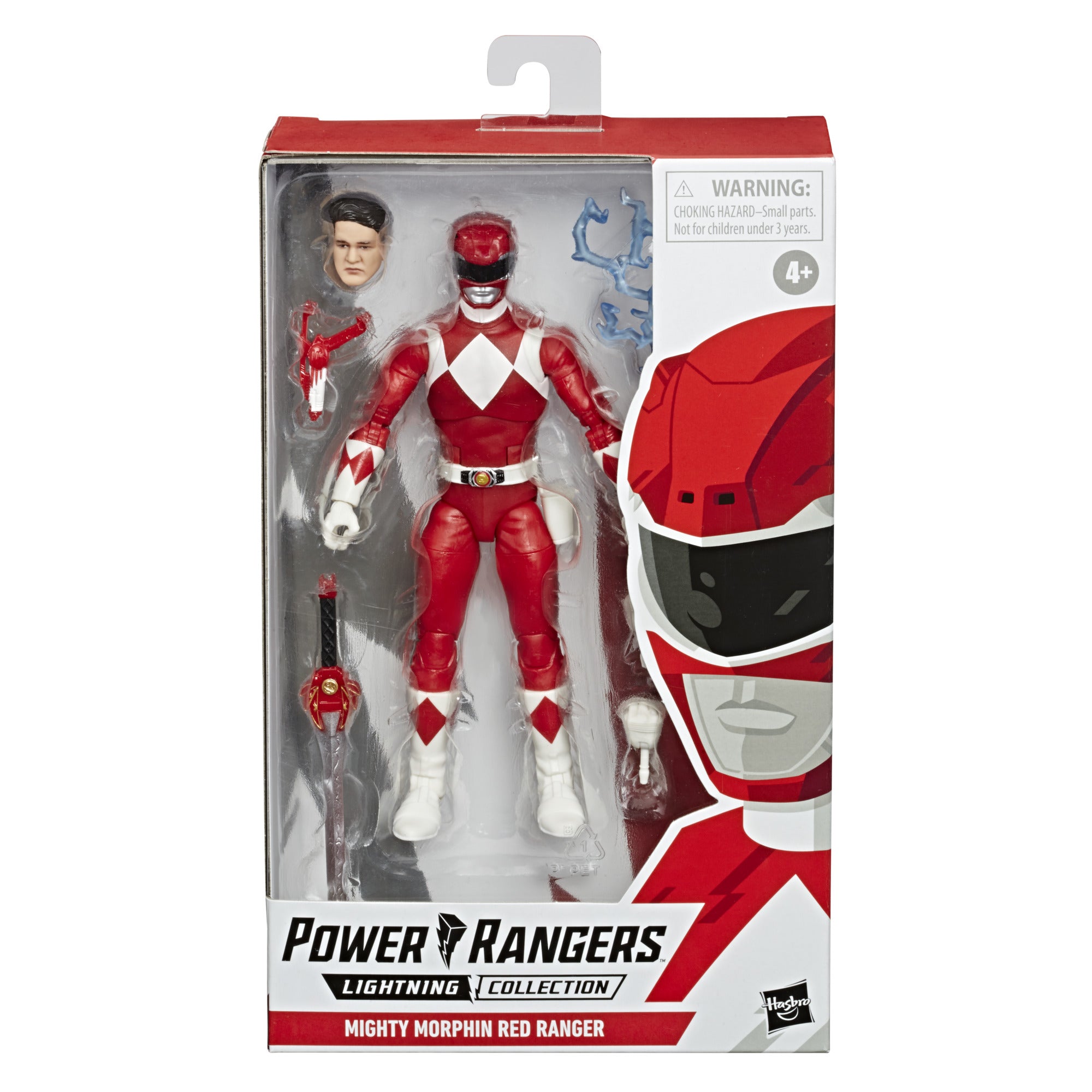 Power Rangers Lightning Collection - Mighty Morphin Red Ranger - 6" Ac ...