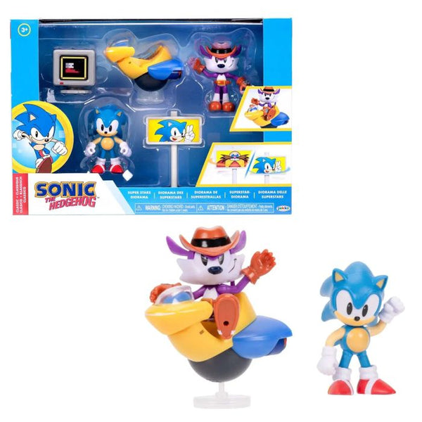 Sonic The Hedgehog - Sonic Vs Fang 2.5-Inch Diorama Playset [Super Sta ...